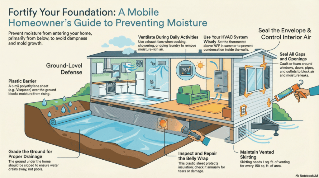 How Can I Get Rid Of Dampness And Mold In My Mobile Home?