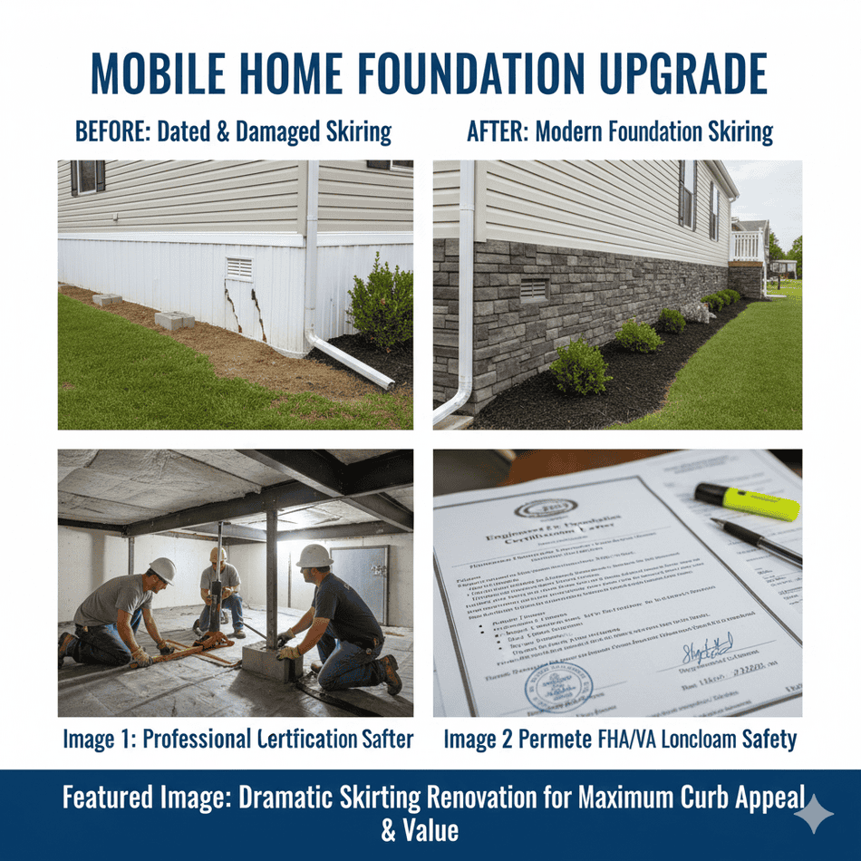 Mobile Home Foundation Cost: Skirting, Permanent Foundations, and ...